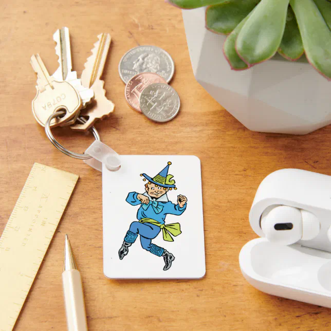 Vintage Wizard of Oz, Cute Dancing Boy Munchkin! Keychain | Zazzle