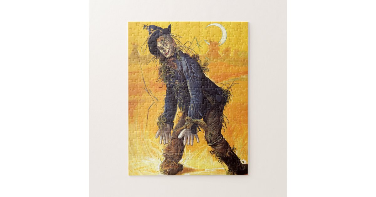 Vintage Wizard of Oz Scarecrow Jigsaw Puzzle | Zazzle