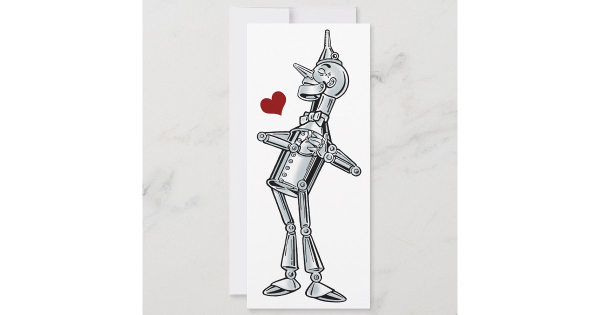 Vintage Wizard of Oz, Tinman Heart Birthday Party Invitation | Zazzle