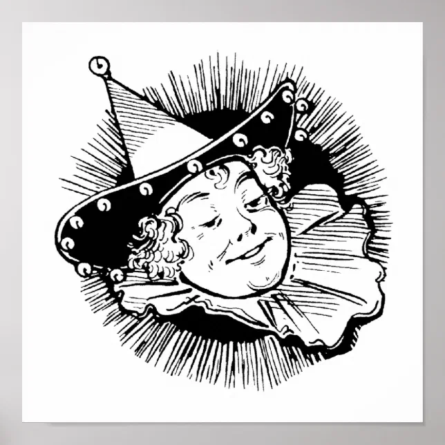 Vintage Wizard of Oz, Woman Munchkin Portrait Poster | Zazzle