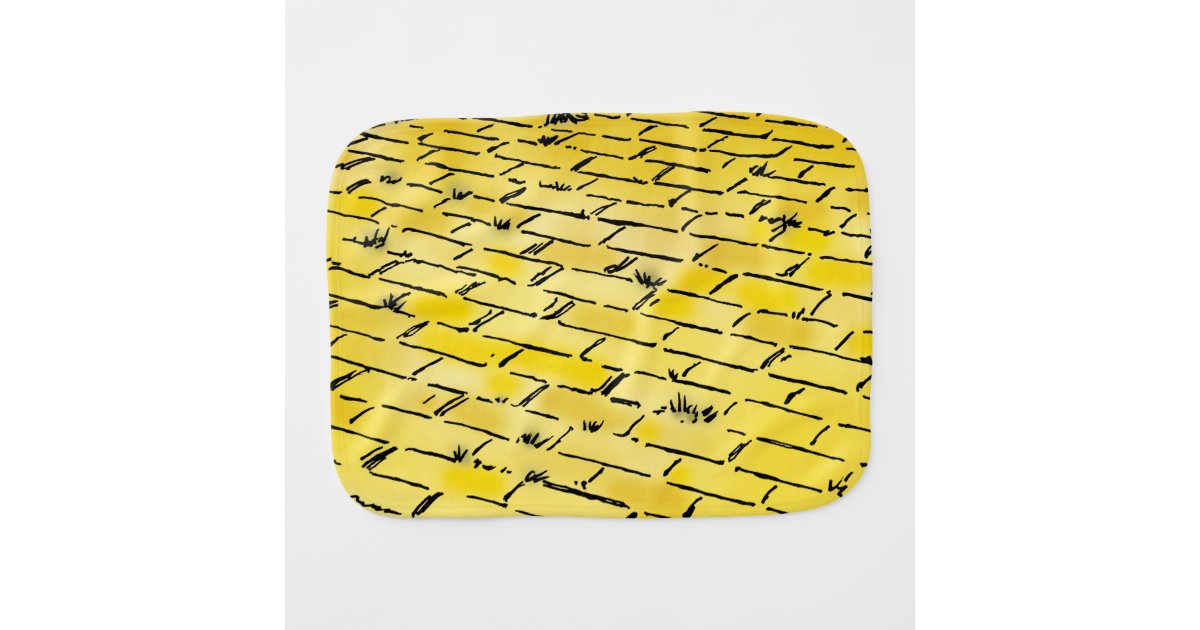 Vintage Wizard of Oz Yellow Brick Road by Denslow Burp Cloth | Zazzle