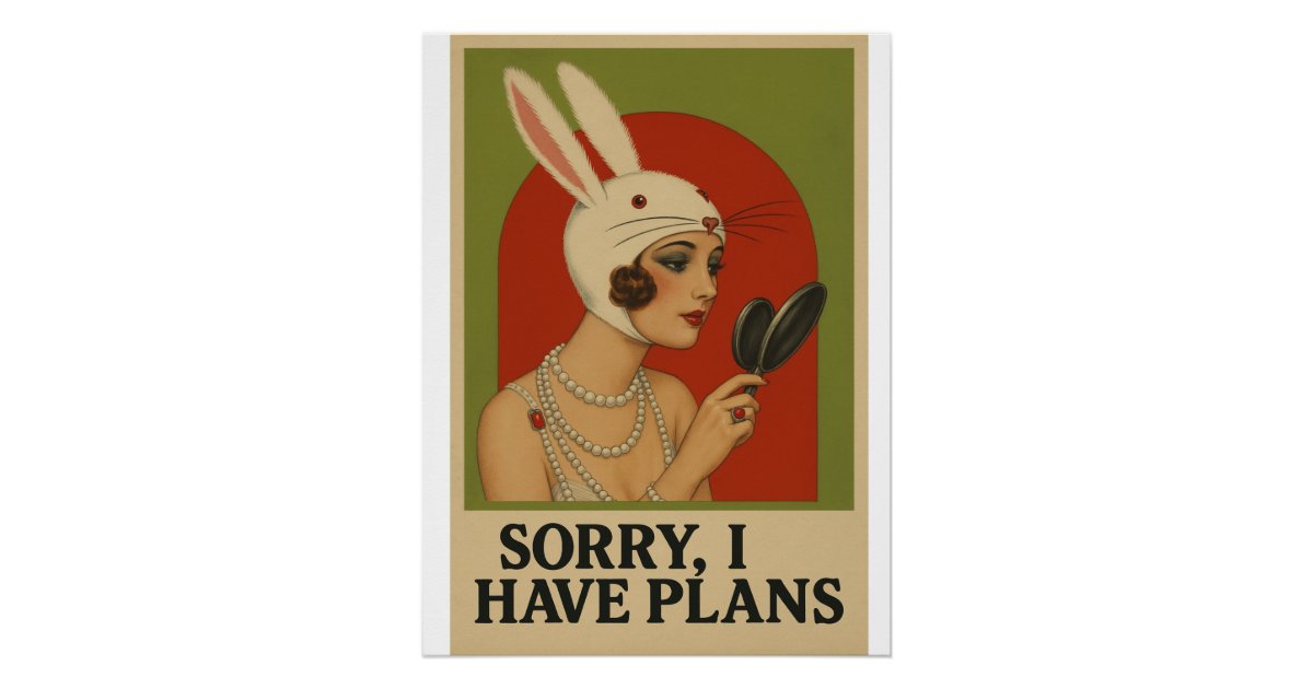 Vintage woman poster | Zazzle