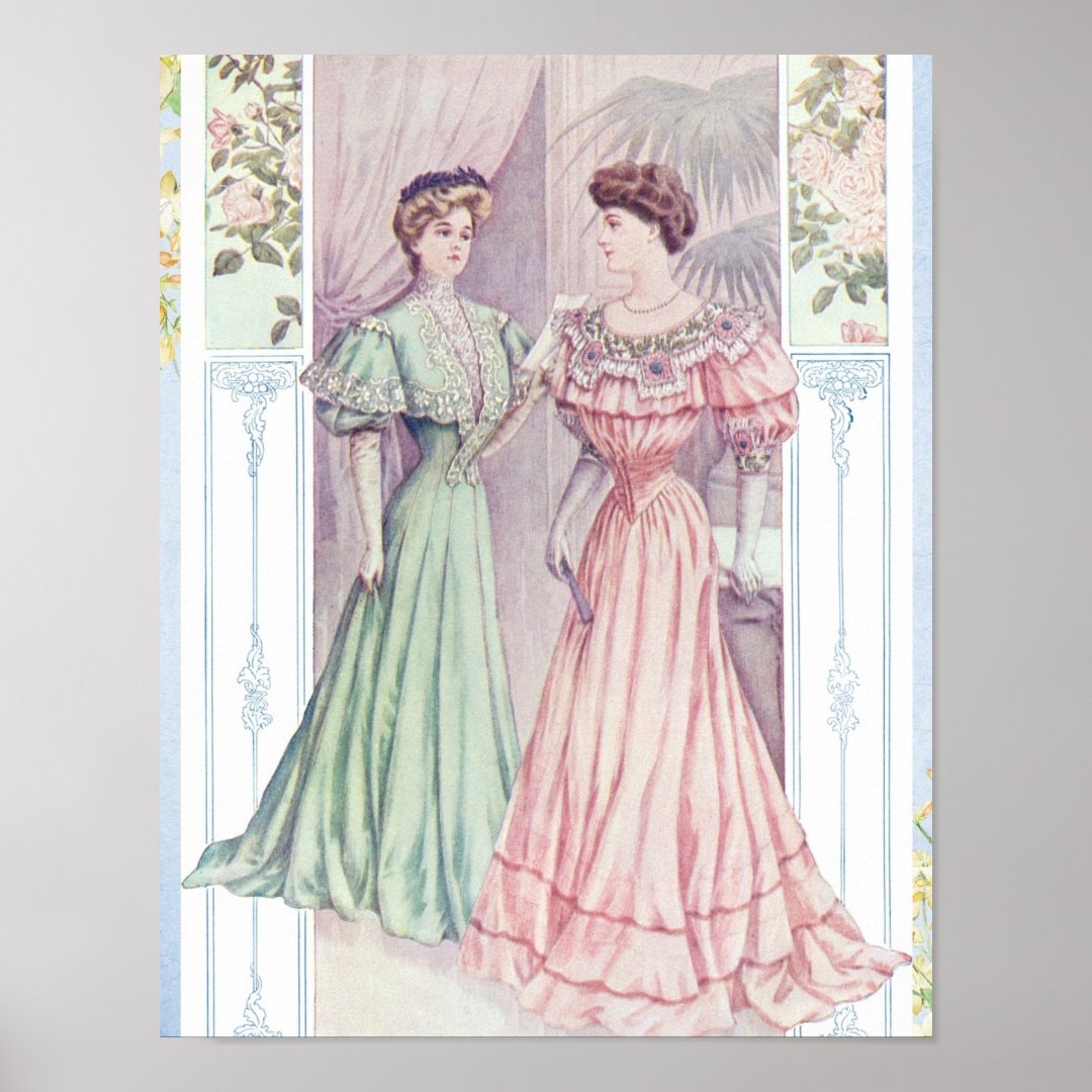Vintage Women Poster | Zazzle
