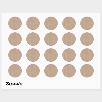 Vintage Wood Effect Round Sticker | Zazzle