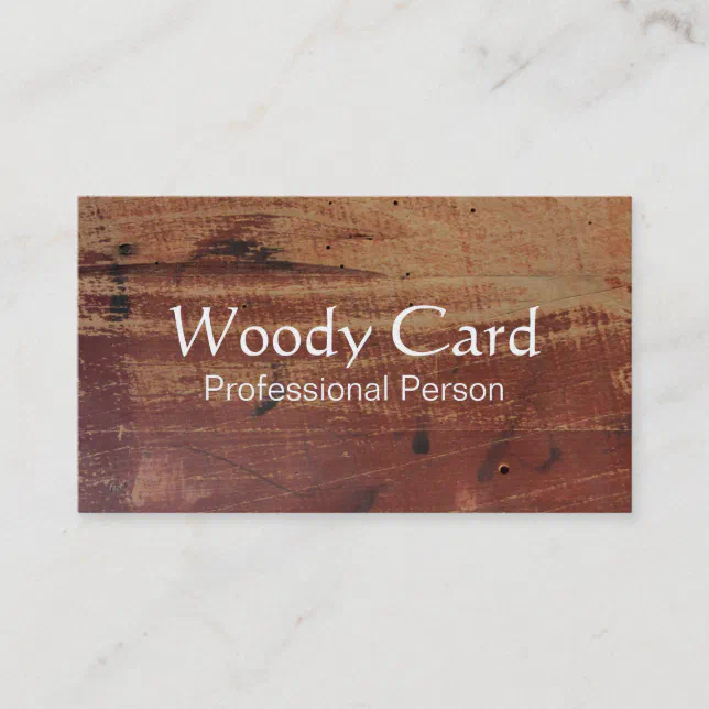 Vintage Wood Look Business Card | Zazzle