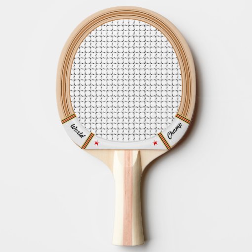 Vintage Wooden Tennis Racket Ping-Pong Paddle | Zazzle