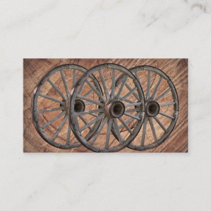 Antique Wagon Wheel Business Cards | Zazzle