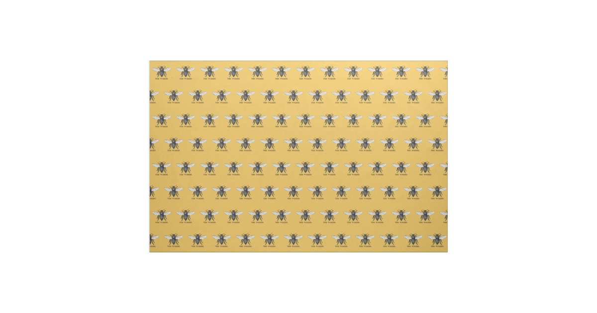 worker bee fabric