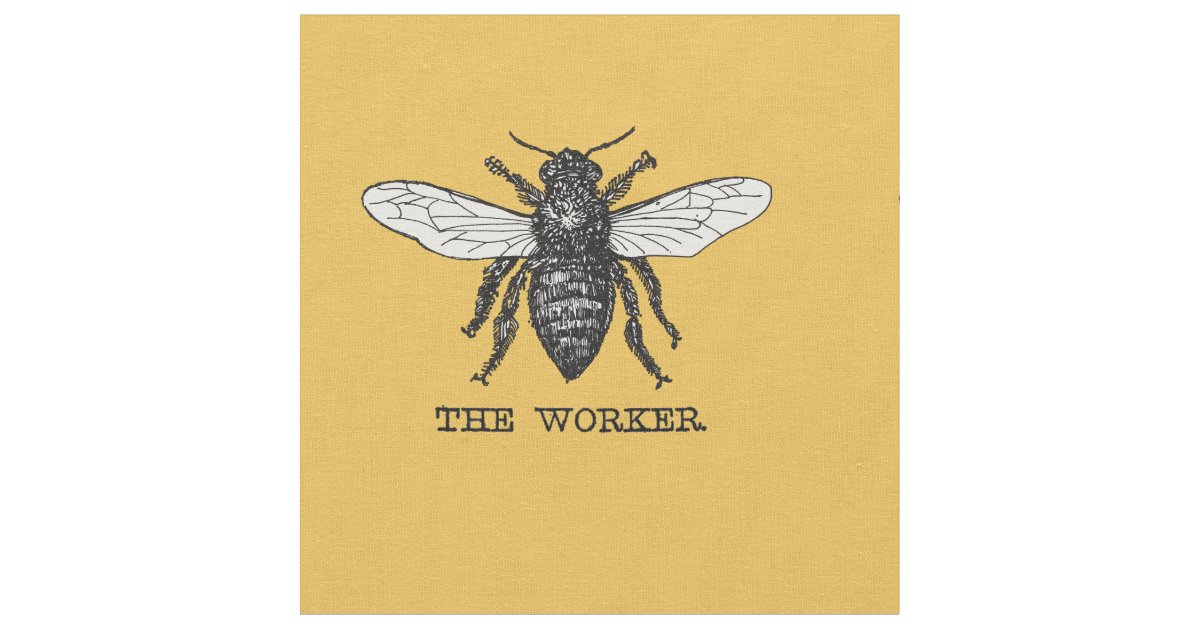 worker bee fabric