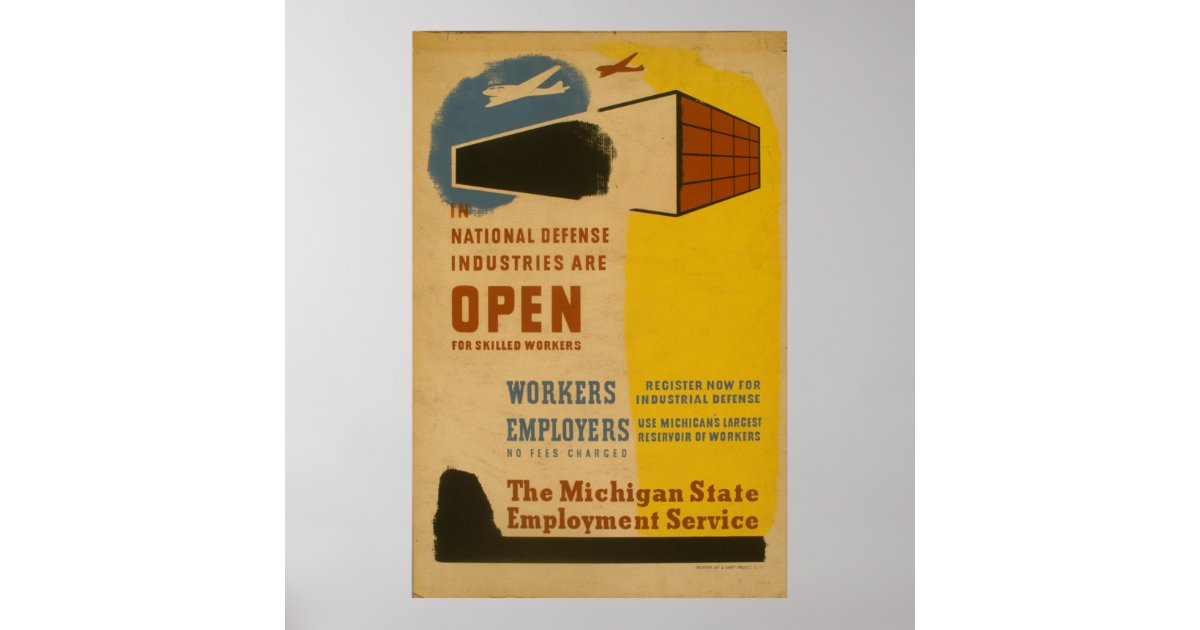 Vintage Workers WPA Poster | Zazzle