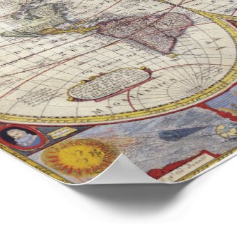 Vintage World Map 1626 Poster | Zazzle