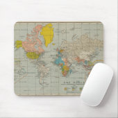 Vintage World Map 1910 Mouse Pad | Zazzle