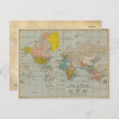 Vintage World Map 1910 Postcard | Zazzle