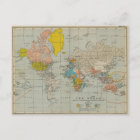 Vintage World Map 1910 Postcard | Zazzle