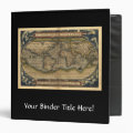 Vintage World Map Atlas Historical Design 3 Ring Binder | Zazzle