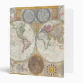 Vintage WORLD MAP Binder | Zazzle