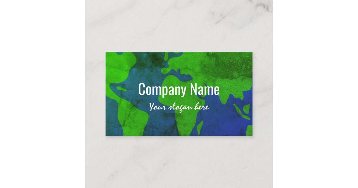Vintage world map earth business card template | Zazzle