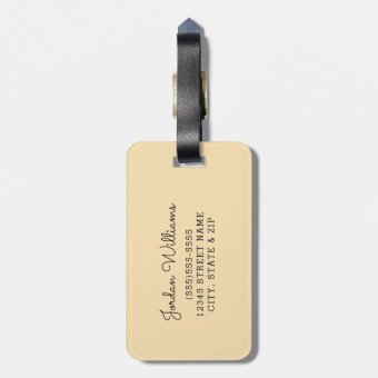 Vintage world map luggage tag | Zazzle