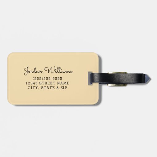 Vintage world map luggage tag | Zazzle