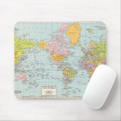 Vintage World Map Mouse Pad | Zazzle