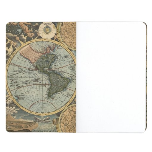 Vintage World Map Personalized Note Journal | Zazzle