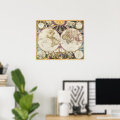 Vintage World Map Poster | Zazzle