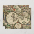 Vintage World Map Scrapbook Paper | Zazzle