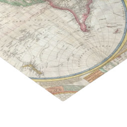 Vintage World Map Tissue Paper | Zazzle