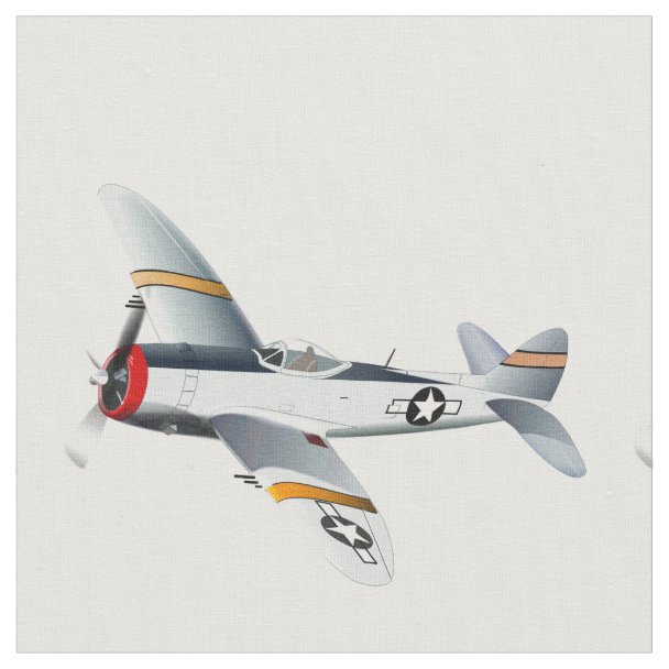 Vintage Biplane Aircraft Fabric | Zazzle