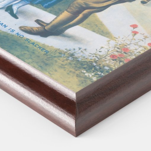 Vintage World War I Colored Man Is No Slacker Award Plaque | Zazzle