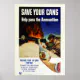Vintage World War I Save Your Cans Ammunition Poster | Zazzle