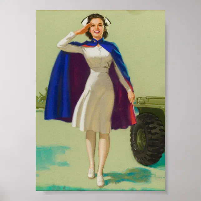 Vintage World War II Era Nuse, Poster | Zazzle