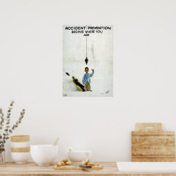 Vintage World War II Safety Poster | Zazzle