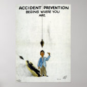 Vintage World War II Safety Poster | Zazzle