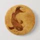 Vintage Worn Koi Fish Design Pinback Button | Zazzle
