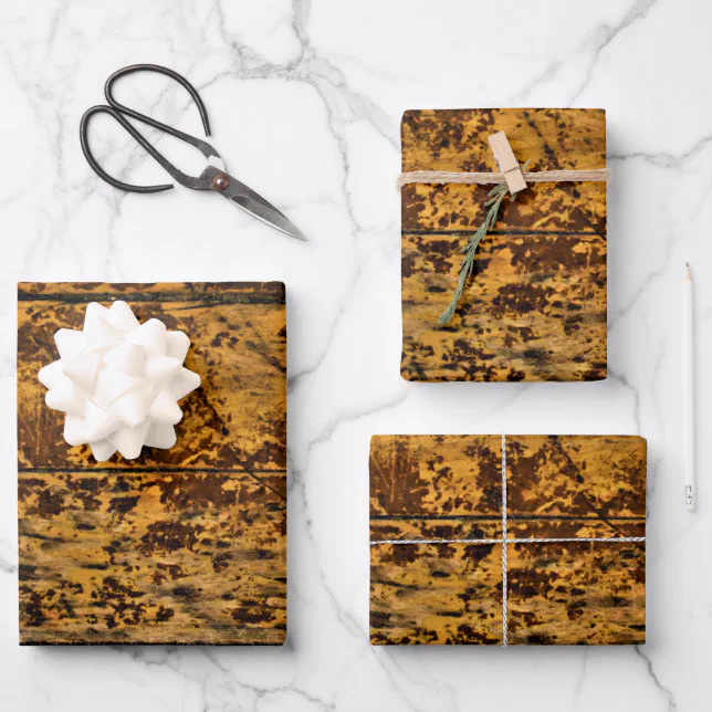 Vintage Worn Wood Panels Wrapping Paper Sheets | Zazzle