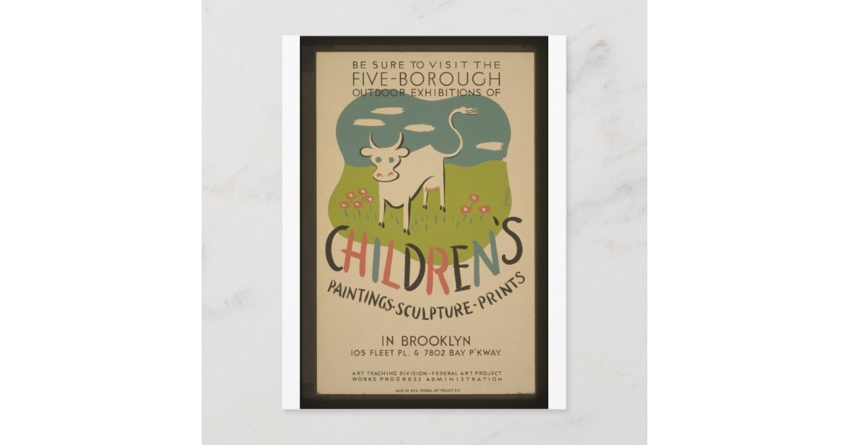 Vintage WPA Poster - Retro to 1941 Postcard | Zazzle