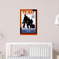 Vintage WPA Work Safety Poster Print | Zazzle