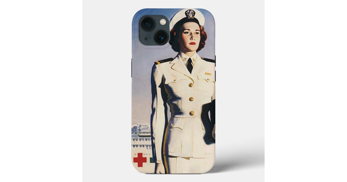 Vintage WW II Navy Nurse iPhone 5 Case | Zazzle