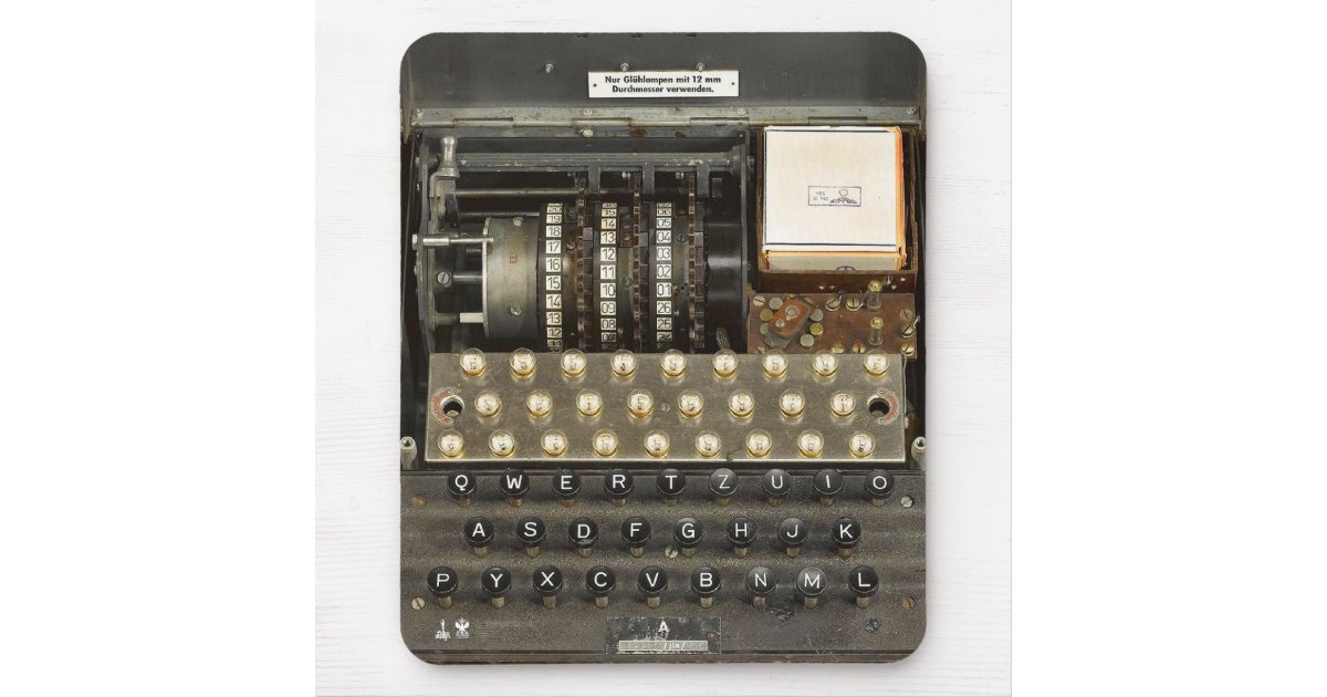Vintage_WWII_Enigma_03 Mouse Pads | Zazzle
