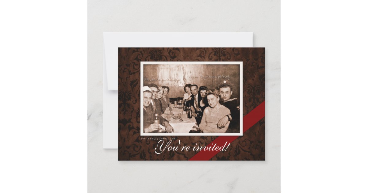 Vintage WWII Era Gathering Invitation | Zazzle