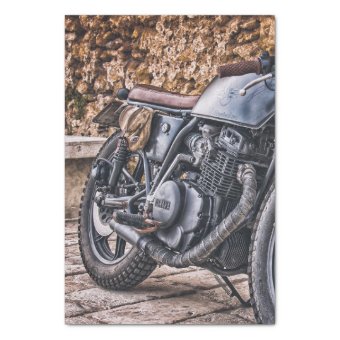 Vintage Yamaha Motorcycle Decoupage Tissue Paper | Zazzle
