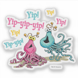 Vintage Yip-Yips Sticker | Zazzle