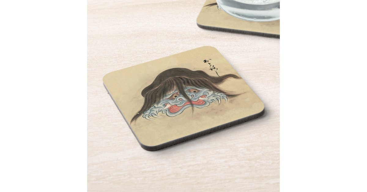 Vintage Yokai Monster Otoroshi Drink Coaster | Zazzle