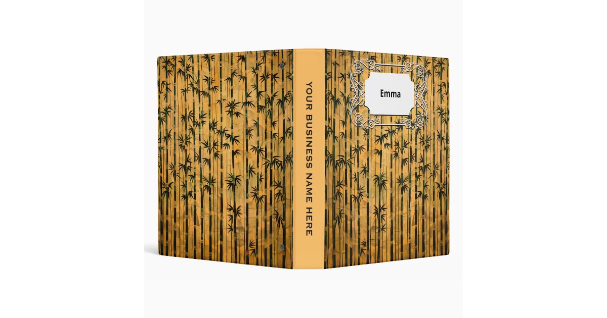 Vintage Zen Forest Bamboo 3 Ring Binder | Zazzle