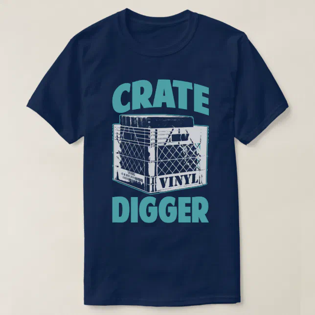 Vinyl Addict Junkie Crate Digger DJ Humor T-Shirt | Zazzle