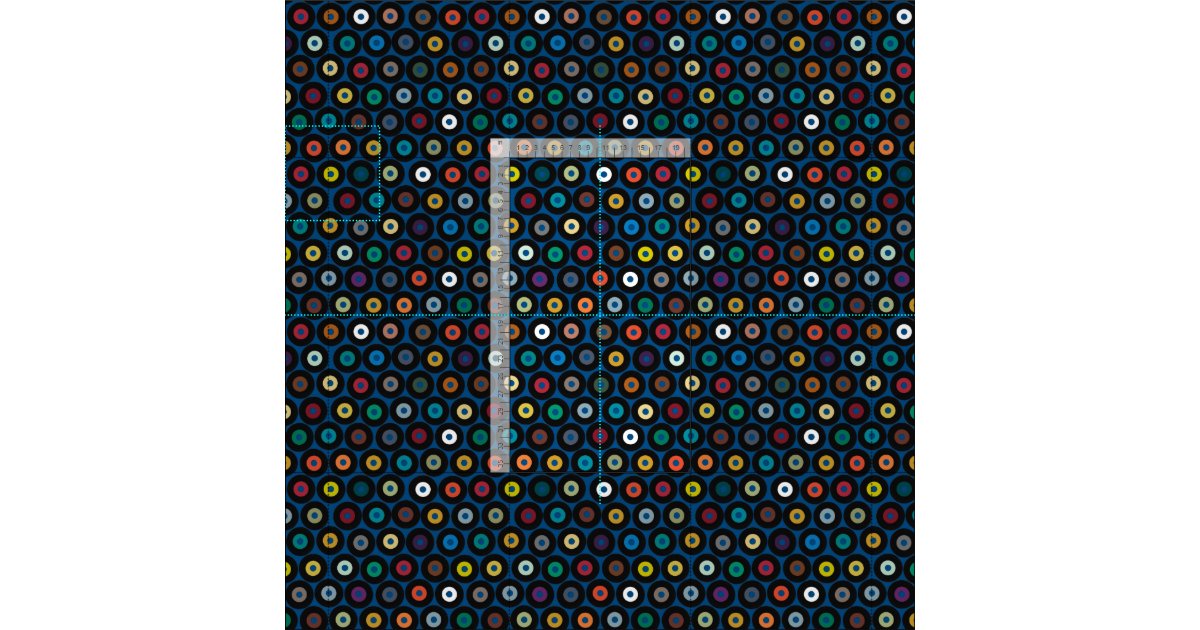 VINYL blue Fabric | Zazzle