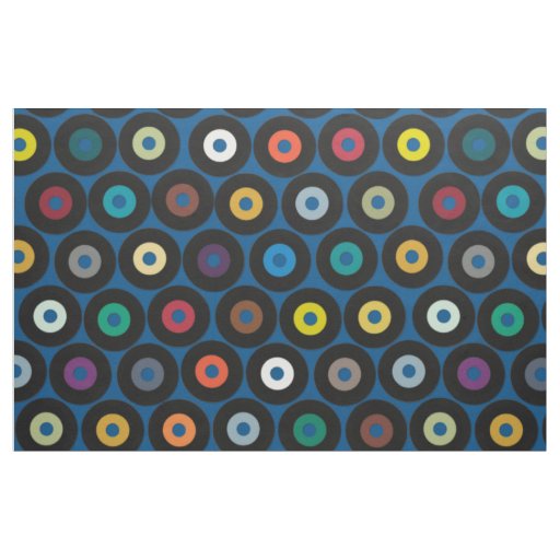 VINYL blue Fabric | Zazzle