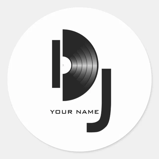 Vinyl DJ Sticker | Zazzle