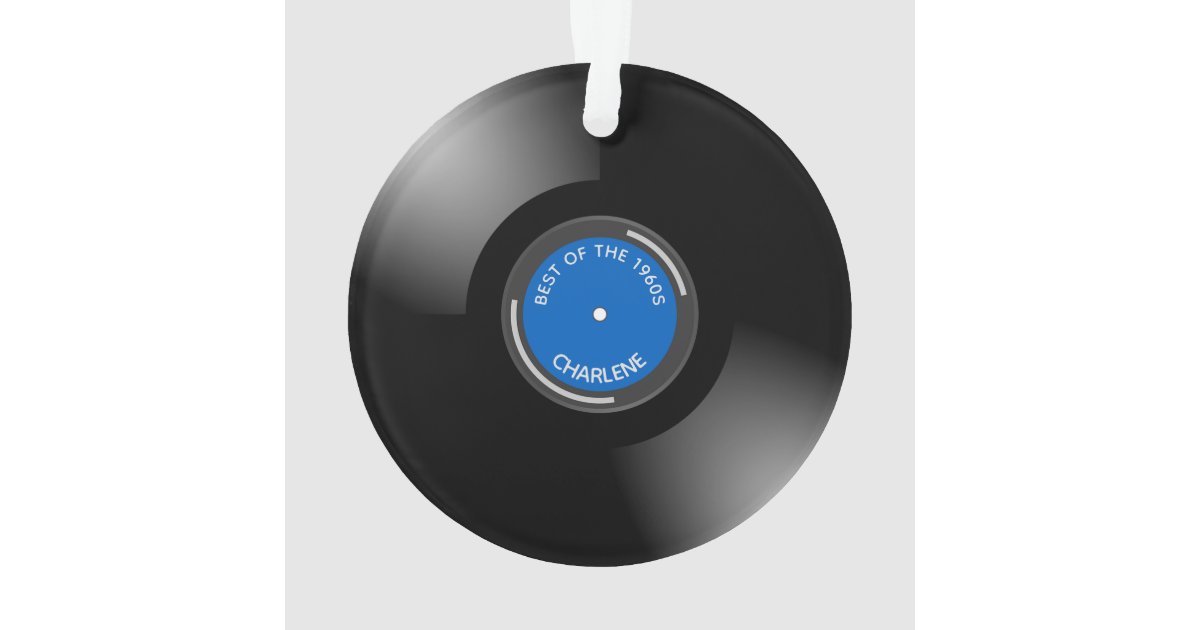 Vinyl Record Album Design Acrylic Ornament | Zazzle